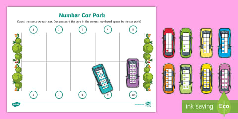 Road Themed Number Formation