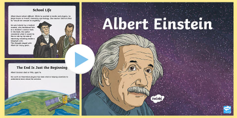 Albert Einstein PowerPoint & Google Slides for 6th-8th Grade