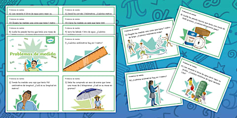 Tarjetas de problemas: Unidades métricas