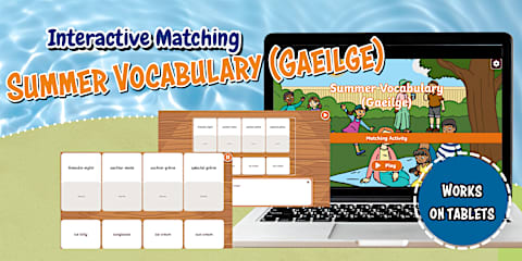 Clothing Gaeilge to English Matching Worksheet