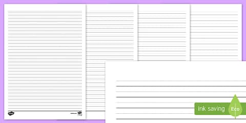 Ground, Grass, Sky Exercise Book | Three-Lined Writing Paper