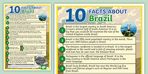 KS2 Brazil Fact File