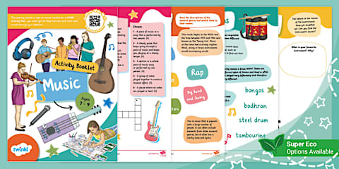 Instruments Made Out Of Recycled Materials - Activity Pack