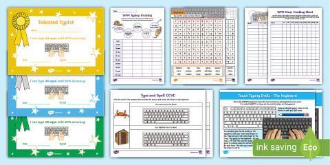 Touch-Typing Practice Drills | Typing Resources | Twinkl