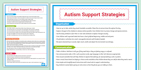 Autism Accommodations Checklist