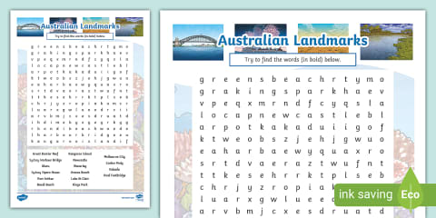 Holiday Destinations Word Search