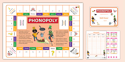 Phase 2 Phonics Tic-Tac-Toe Game