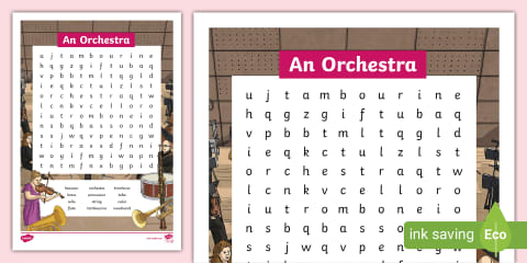Orchestra Instruments Matching Worksheet