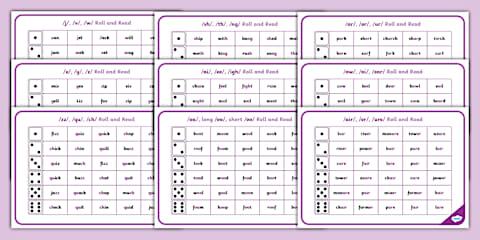 Twinkl Phonics Level 5 Roll and Read Sentences Weeks 1-10