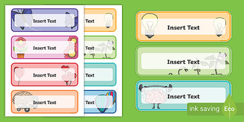 Editable Desk Name Tags for Classroom Desks | Twinkl