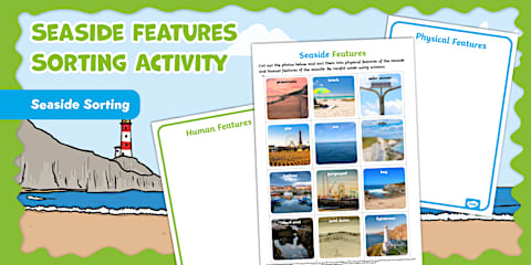 Geo Wonderers KS1 The UK Human and Physical Sorting Activity Lesson Four