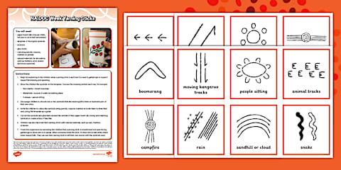 Aboriginal Symbols Water Painting