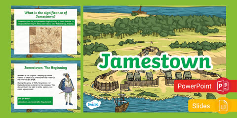 Jamestown Flipbook for 3rd-5th Grade