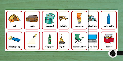 Campsite Word Cards
