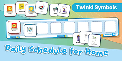 Twinkl Symbols: Older Learners: Weekly Visual Schedule