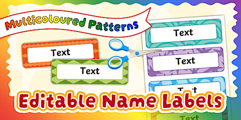 Multicoloured Patterns Editable Classroom Jobs Poster