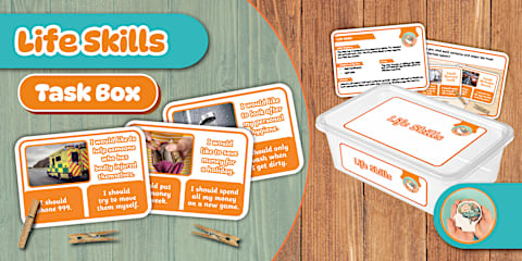 At the Cafe Vocational Task Box