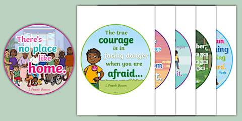 Inspirational Reading Corner Quotes Display Posters