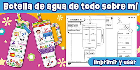 Actividad de mariposa todo sobre mí para k-2° grado | Spanish All About ...