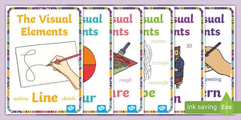 Draw the Elements of Art Activity Sheet