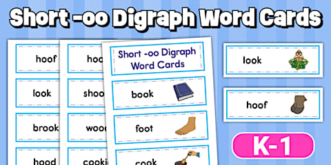 Oo Sound Word Cards