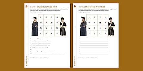 Hamlet Character Cards