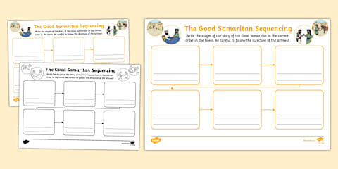 The Good Samaritan Cut and Stick Story Activity
