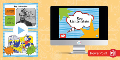 Roy Lichtenstein PowerPoint & Google Slides