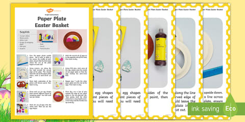 Paper Plate Easter Basket Craft Instructions PowerPoint
