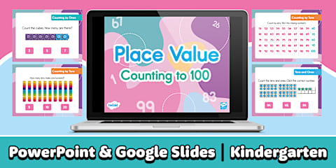 First Grade Tens and Ones Place Value PowerPoint & Google Slides