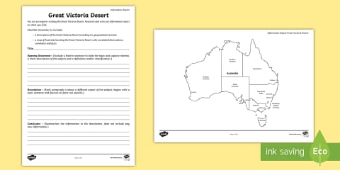 Great Victoria Desert Fact Sheet