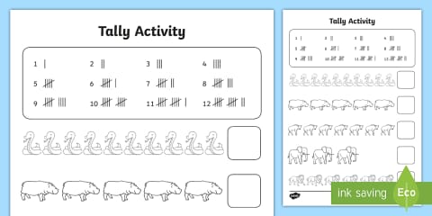 Tally Chart Template