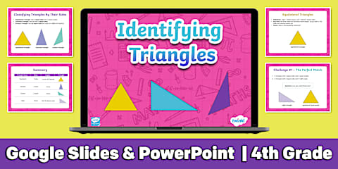 Fifth Grade Geometry Worksheet: Classifying Triangles and Quadrilaterals