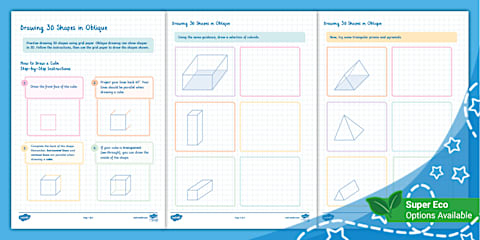 Finish the 3D Shapes Worksheet