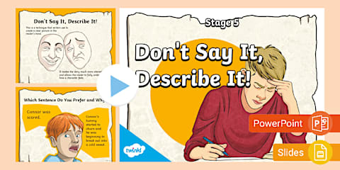 Show, Don’t Tell Five Senses Writing Activity