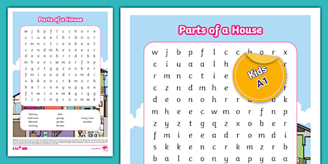 Different Types of Homes Word Search
