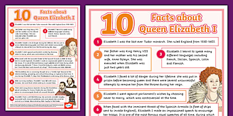 Queen Elizabeth I Mind Map