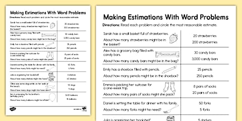 Third Grade Rounding to the Nearest 10 or 100 Multiple Choice Worksheet