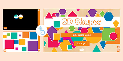 EYFS 2D Shape Monster Interactive Game