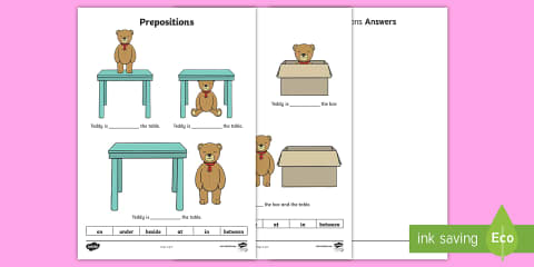 Positional Language Matching Activity