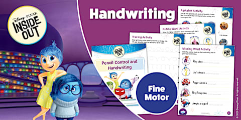 Inside Out: Letters, Numbers, and Shapes Tracing Worksheets