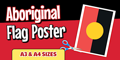 Aboriginal Flag Printable Activity Sheet - Australia