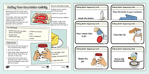 KS2 (Ages 7-11) Science: Make Your Own Butter Science Experiment Video