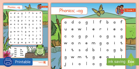 Grade 1 Phonics Sound - -og - Finish the CVC Sentence (CAPS Aligned)