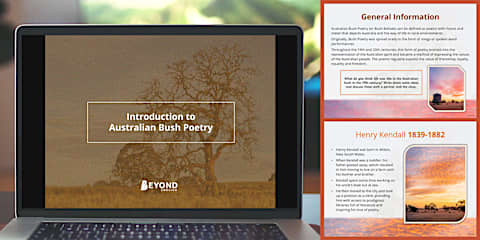 Australian Poetry PowerPoint Features and Examples