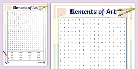 Elements of Art: Line Practice Trace and Draw Worksheet for K-2nd Grade