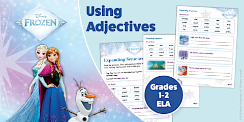 Second Grade Making Sentences More Descriptive With Adjectives Worksheet