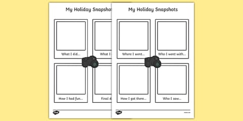 Holiday Snapshot Activity