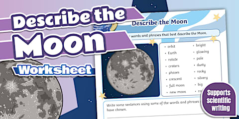F-2 The Moon Fact File Template