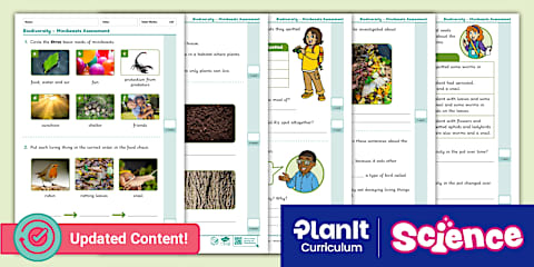 Science: Living Things and Their Habitats: Year 2 Assessment Test